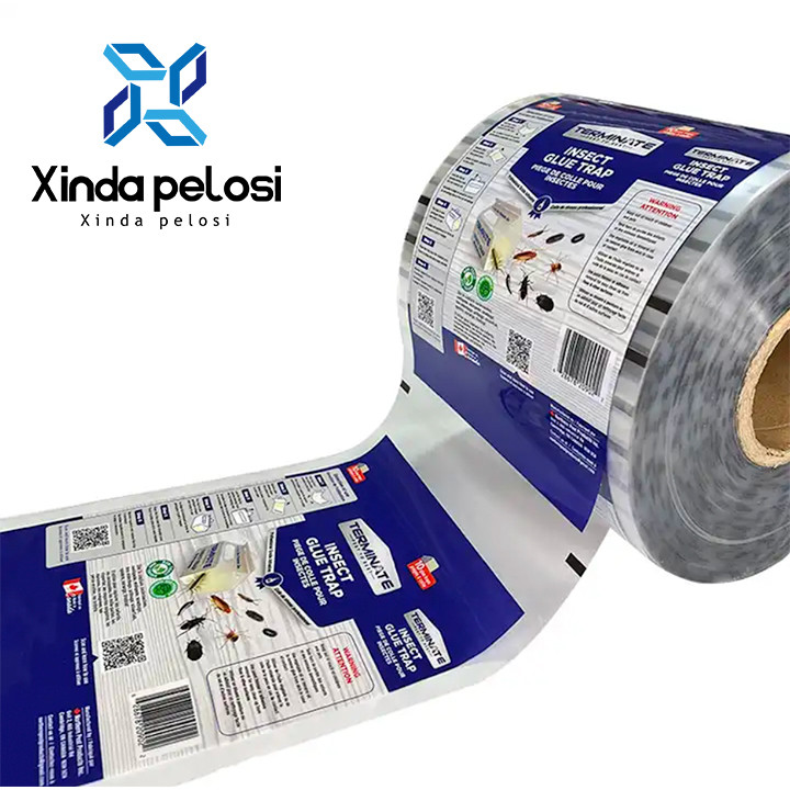 Durable Plastic Bag Materials Printed Packaging Film Roll 100 Microns ...